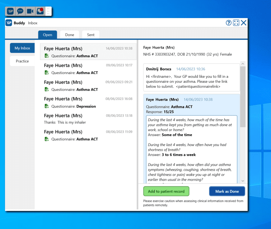What is the difference between My Inbox and Practice Inbox? - iPLATO
