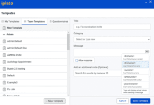 How to create a new template - iPLATO