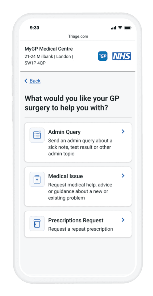 Prioritise patient care - Triage - iPLATO